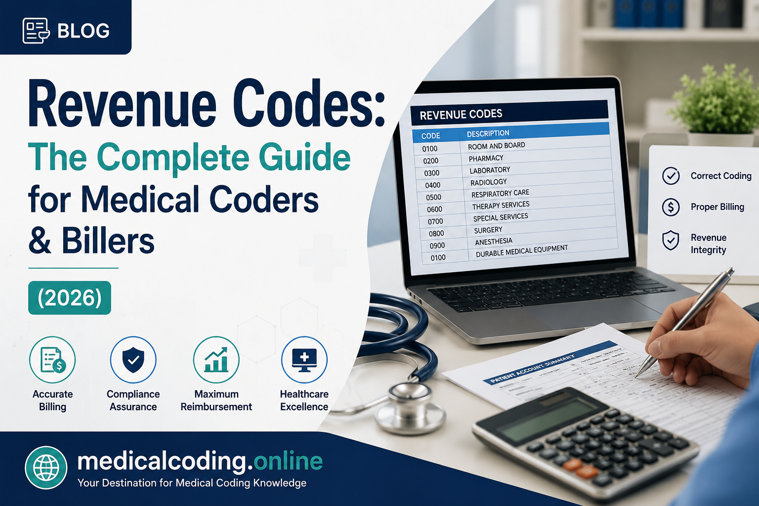 Revenue Codes Guide for Medical Coders (2026